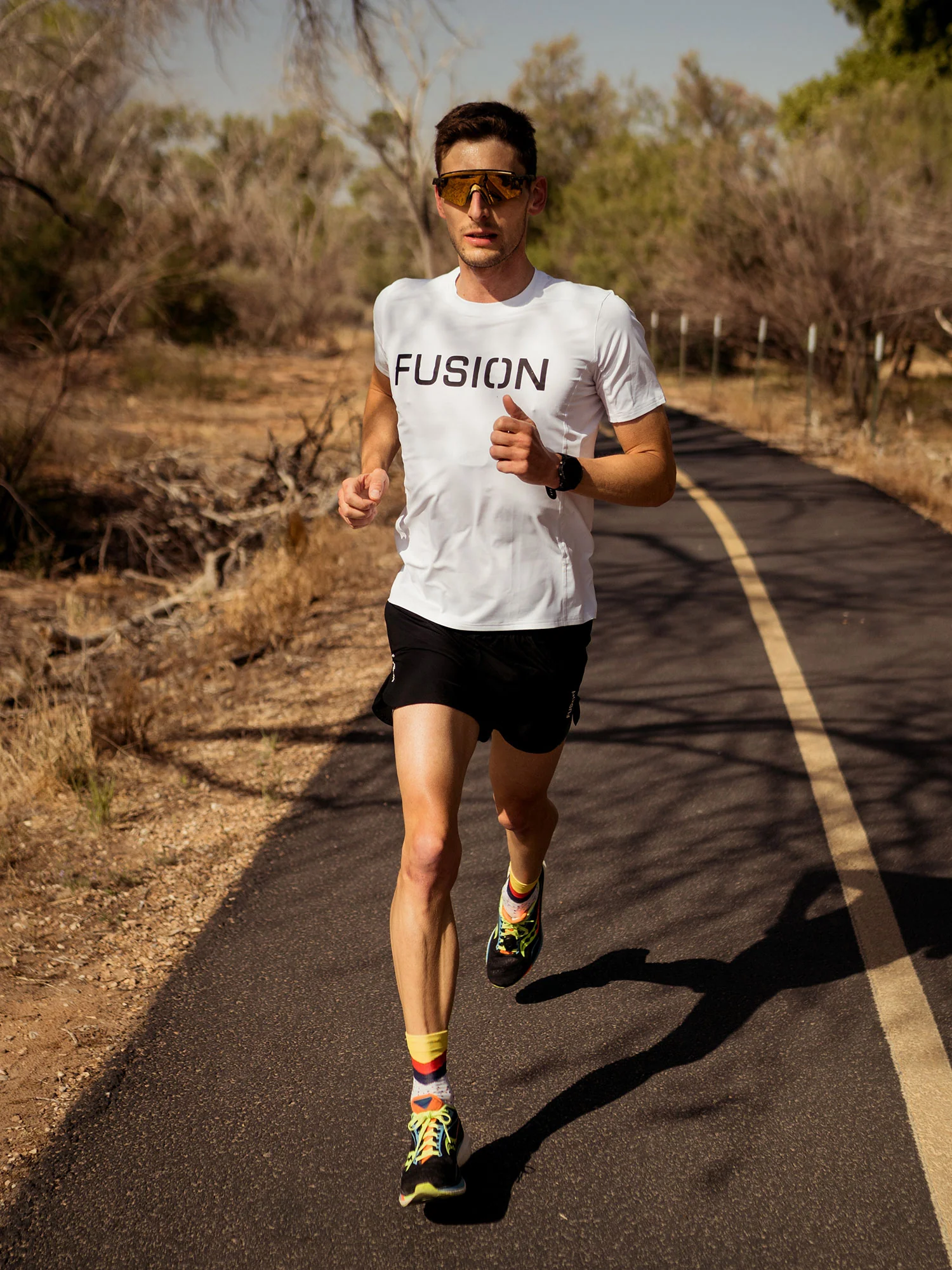FUSION MENS SLI T-SHIRT WHITE - Sported
