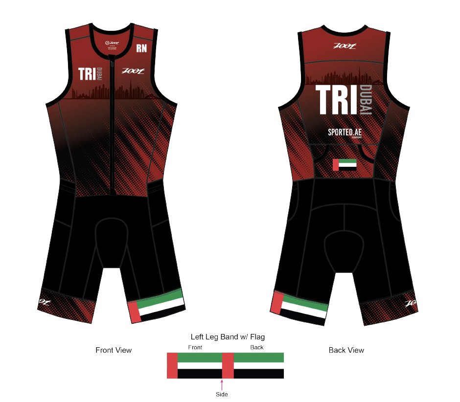 Zoot Custom Tri Sleeveless FZ Racesuit / TriDubai - Sported